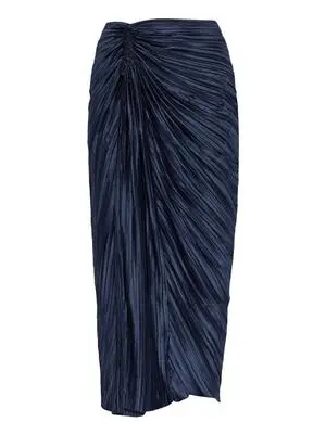 Cult Gaia Sonoma Midi Skirt - Navy Blue