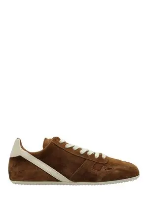 Rick Owens Minimal Sneak Suede Sneakers - Brown