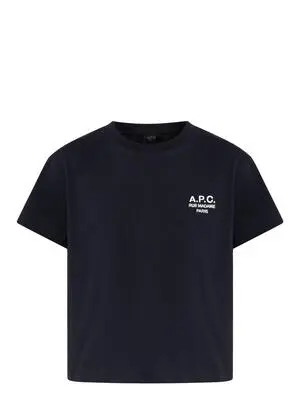 A.p.c. T-shirt With Embroidered Logo - Black