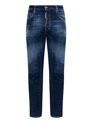 Dsquared2 Tidy Biker Jeans - Navy Blue