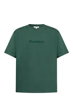 JW Anderson T-shirt With Embossed Logo - Green