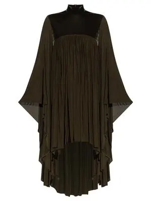 Zimmermann Batwing Asymmetrical Hem Dress - Green
