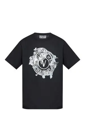 Versace T-shirt With Print - Black