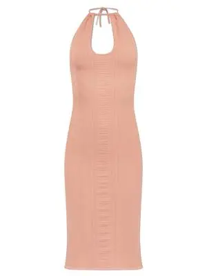 Dsquared2 Backless Midi Dress - Pink