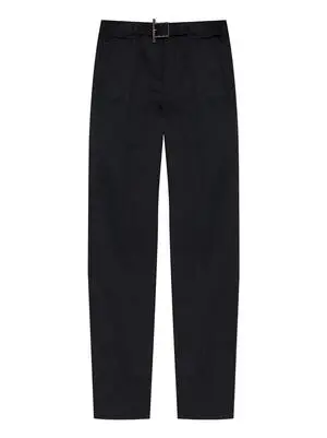 Alexander McQueen Trousers With Belt - Black