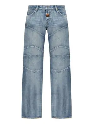 Balenciaga Vintage Effect Jeans - Blue