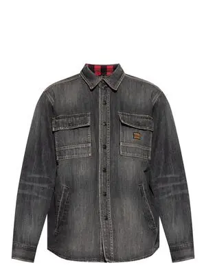 Balenciaga Denim Shirt With `vintage` Effect - Grey