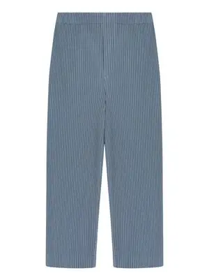 Issey Miyake Pleated Straight-leg Trousers - Blue