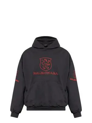 Balenciaga Wrinkle Effect Hoodie - Black