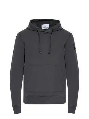 Stone Island Cotton Hoodie - Grey