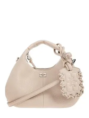 GANNI Ganni Hobo Mini Handbag Beige