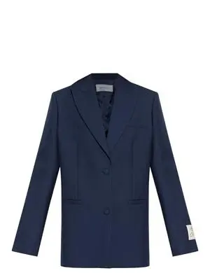 Off-White Loose-fit Blazer - Navy Blue