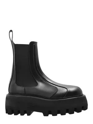 Alexander McQueen Leather Ankle Boots - Black