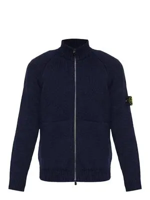 Stone Island Wool Cardigan - Navy Blue