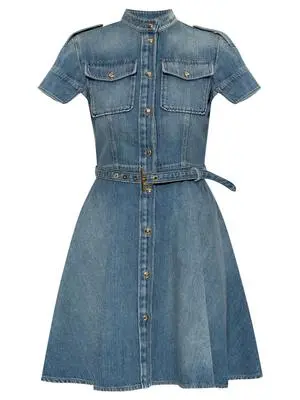 Alexander McQueen Denim Dress - Blue