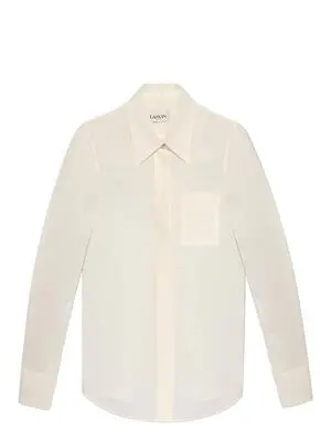 LANVIN Silk Button-down Shirt - White