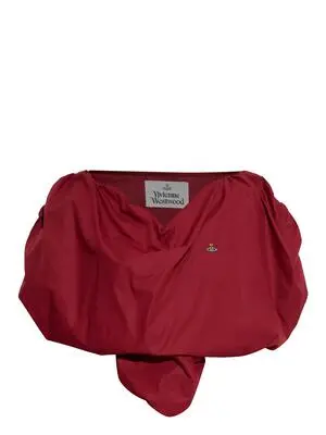 VIVIENNE WESTWOOD Top With Embroidered Orb Logo - Burgundy