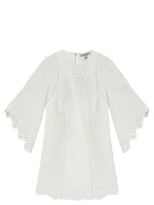 ALLSAINTS Luci Dress With Geometric Embroidery - White