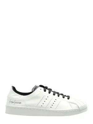Y3 Superstar" Leather Sneakers - White