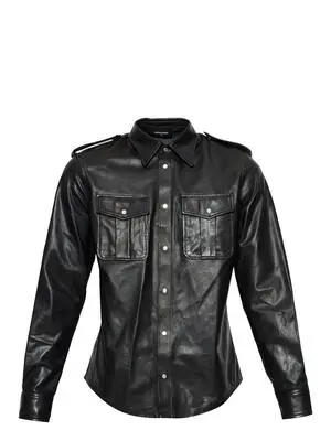 DSQUARED2 Leather Shirt