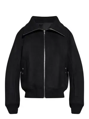 Rick Owens Blixa Dracucollar Wool Jacket - Black