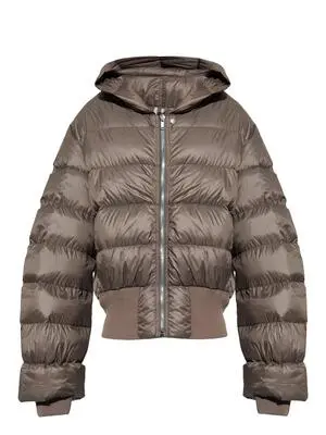 Rick Owens Hooded Down Jacket - Brown