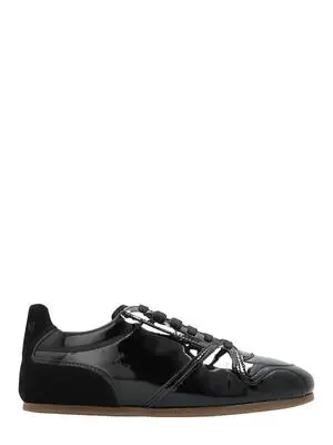 Moschino Patent Leather Sneakers - Black