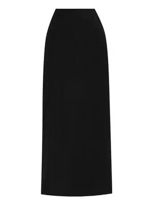 Balenciaga Pencil Skirt With Back Slit - Black