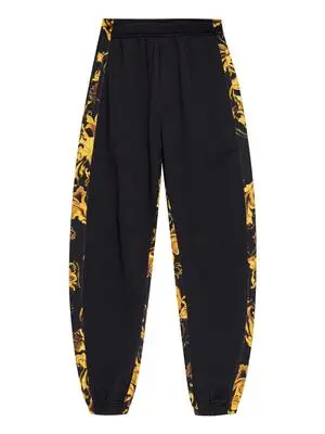 Versace Sweatpants With "barocco" Print - Black