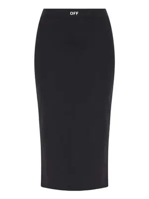 Off-White Pencil Skirt - Black
