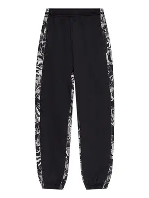 Versace Sweatpants With "barocco" Print - Black