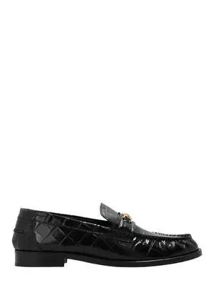 VERSACE Patent Leather Loafers With Medusa Emblem
