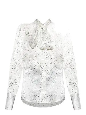 DSQUARED2 Dsquared2 Tie-Neck Silk Shirt