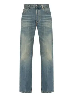 Alexander McQueen Jeans With Logo - Blue