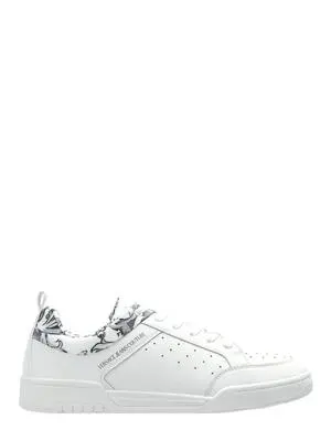 Versace Barocco-print Sports Shoes - White