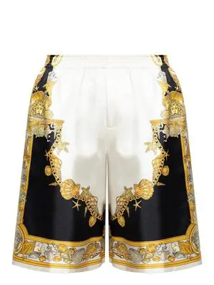 Versace Silk Shorts - Multicolour