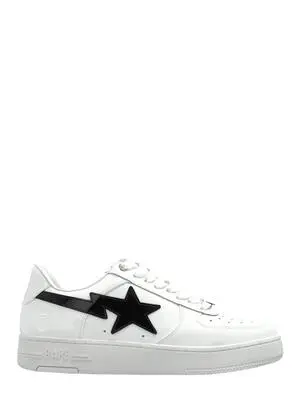 A BATHING APE® Bape Sta Leather Sneakers - White