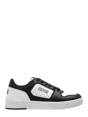 Versace Printed Logo Sports Shoes - Black
