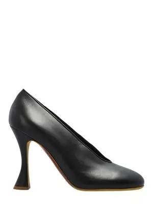 Moschino Leather High-heeled Shoes - Black