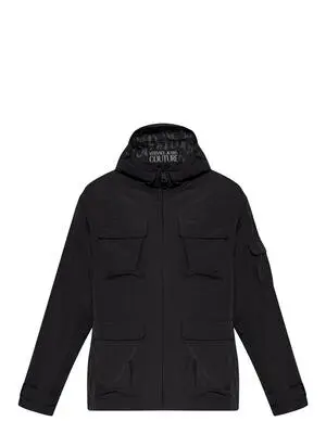 Versace Insulated Hooded Jacket - Black