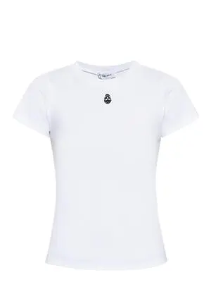 Alexander McQueen Embroidered T-shirt - White