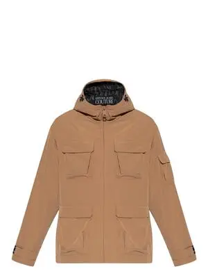 Versace Insulated Jacket With Hood - Brown