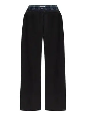 Acne Studios Wide-leg Knit Sweatpants - Black