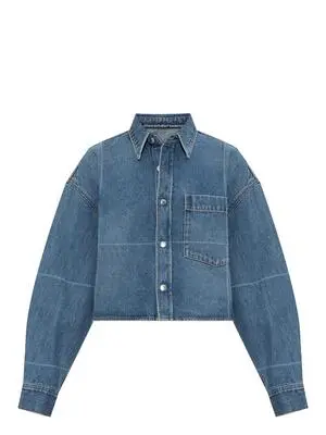Alexander Wang Denim Jacket With Pocket - Blue