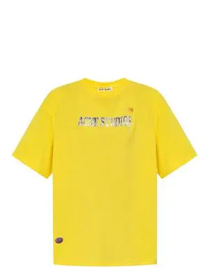 Acne Studios Logo T-shirt - Yellow