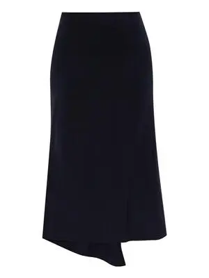 Victoria Beckham Back-slit A-line Skirt - Navy Blue