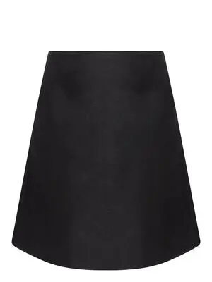 Alexander McQueen Asymmetrical Midi Skirt - Black