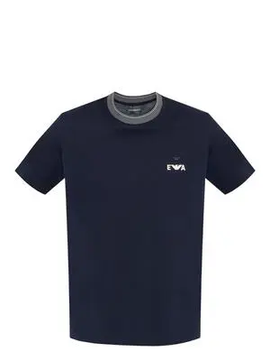 Emporio Armani T-shirt From The 'sustainability' Collection - Navy Blue