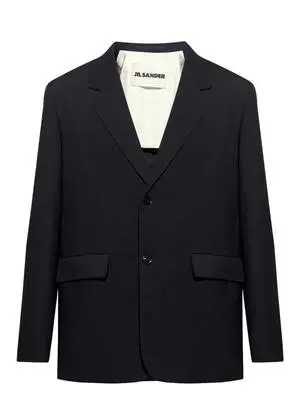 JIL SANDER Blazer With Notch Lapels - Black
