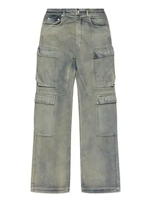 Rick Owens Duble Cargo' Jeans - Blue